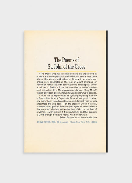 The Poems Of St John Of The Cross Mast Books